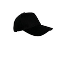 NARVA - 5 Panel Heavy Brushed Cotton Cap - Black | Jasani